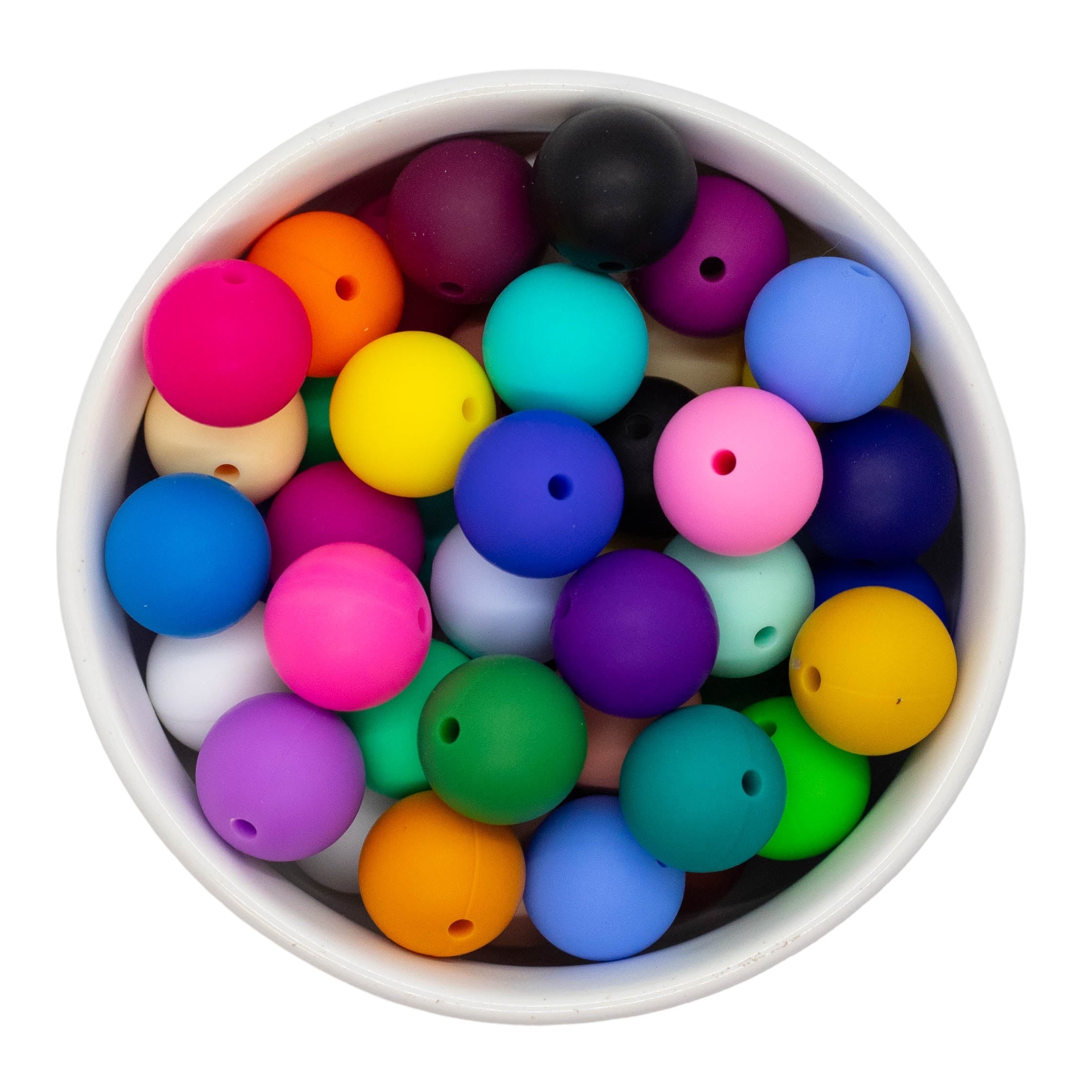 15mm Silicone Beads