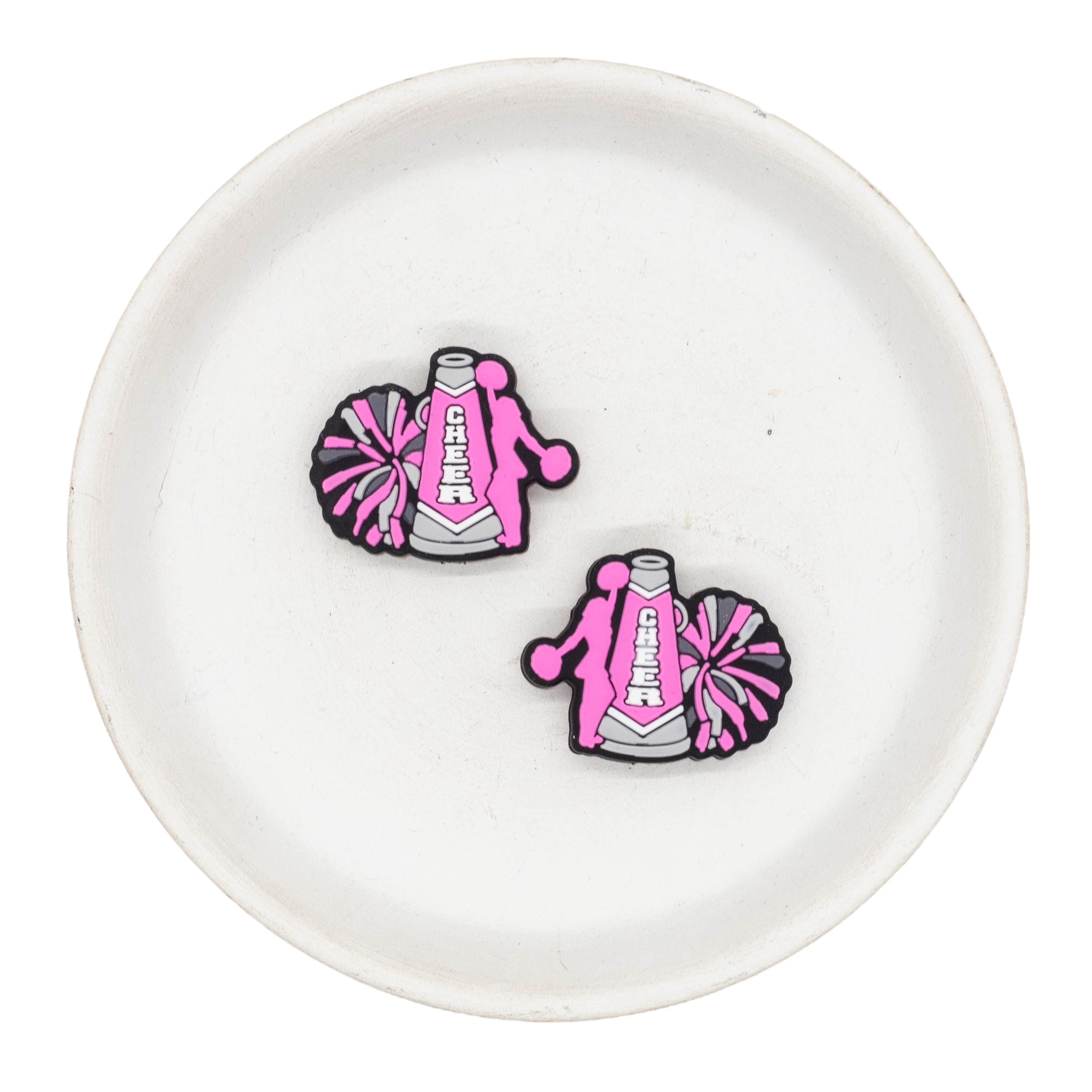 Cheer Silicone Focal Bead 23x29mm (Package of 2)