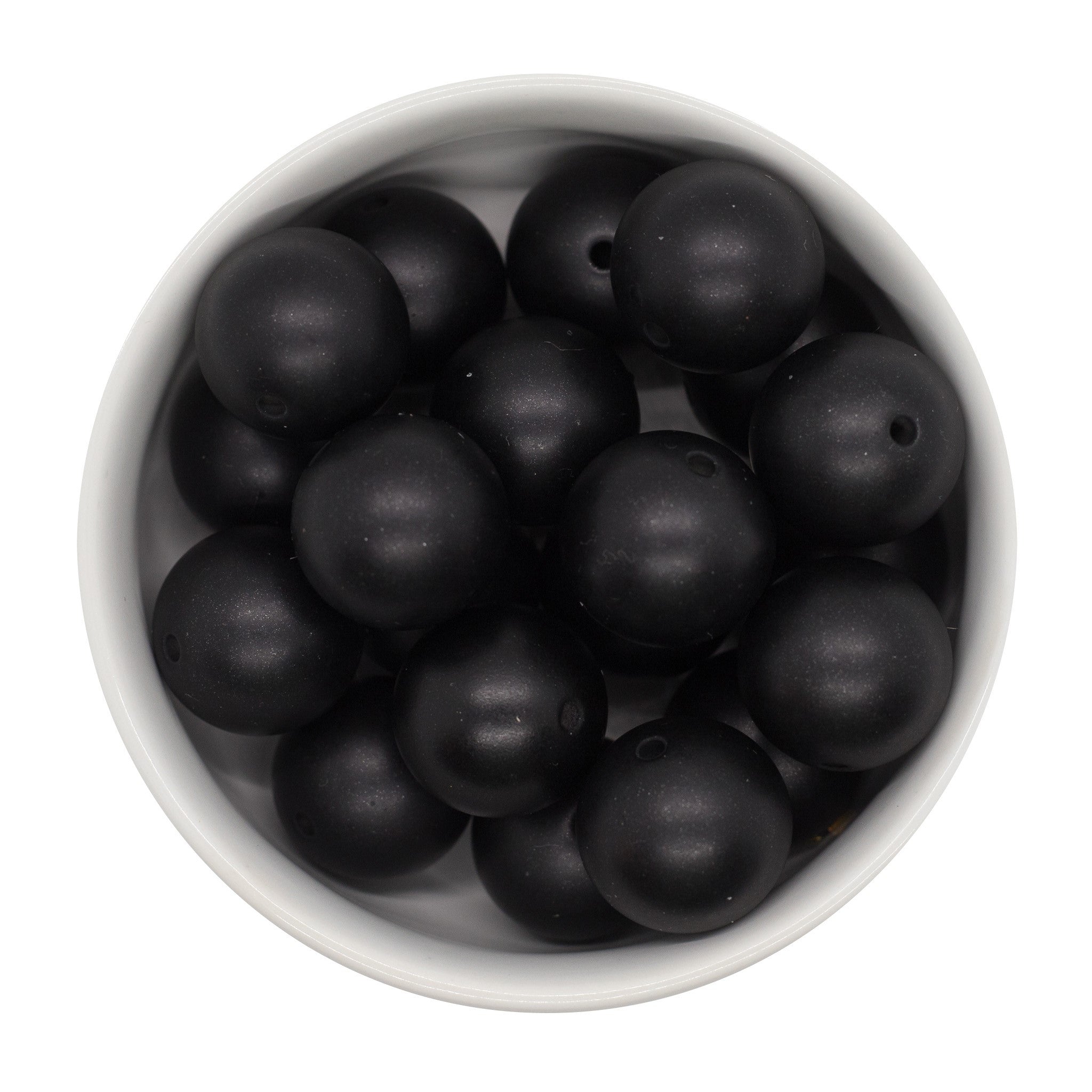 Black Matte Beads 20mm (Package of 10)