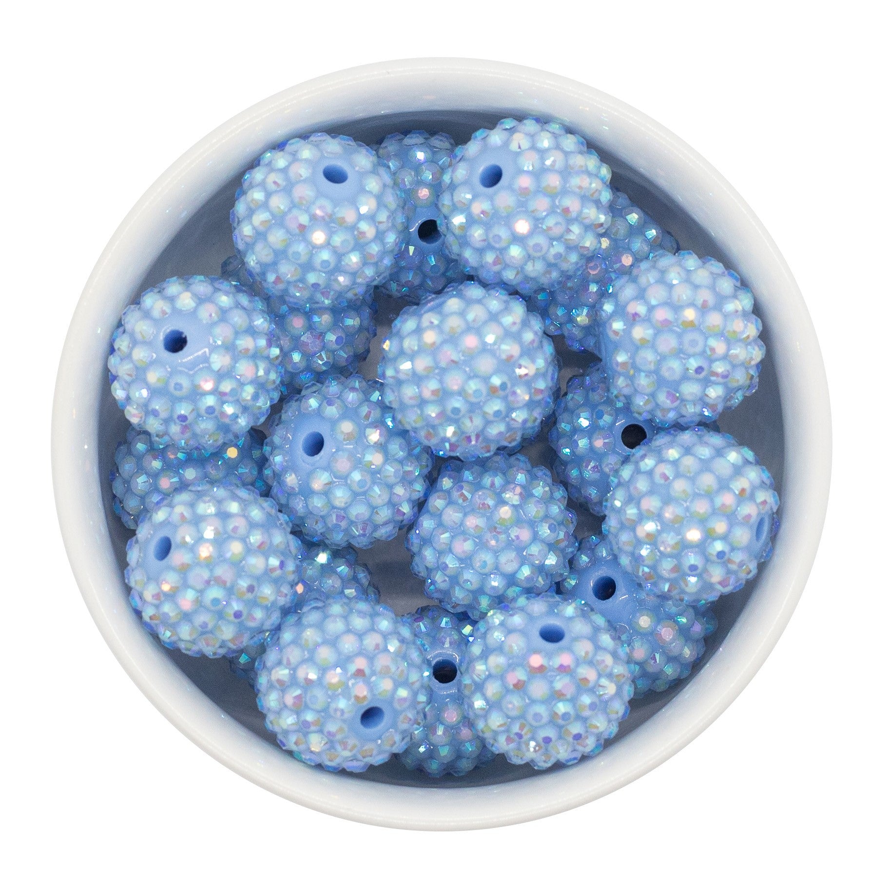 Sky Blue Rhinestone Bead 20mm (Package of 10)